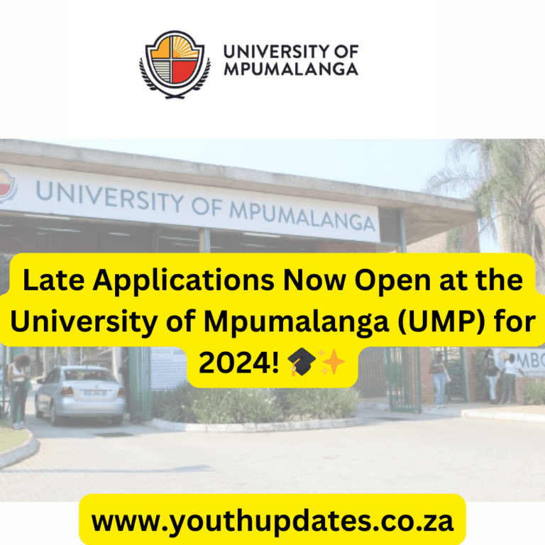 Late Applications Now Open at the University of Mpumalanga (UMP) for ...